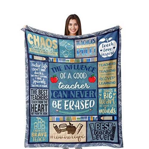 Omokil Teacher Gifts, Teacher Appreciation Gifts, Teacher Gifts for Women, Best Teacher Gifts, Teacher's Day Gifts, Teacher Retirement Gifts for Women, Men, Personalized Teacher Gifts Blanket 60"X50"