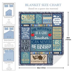 Omokil Teacher Gifts, Teacher Appreciation Gifts, Teacher Gifts for Women, Best Teacher Gifts, Teacher's Day Gifts, Teacher Retirement Gifts for Women, Men, Personalized Teacher Gifts Blanket 60"X50"