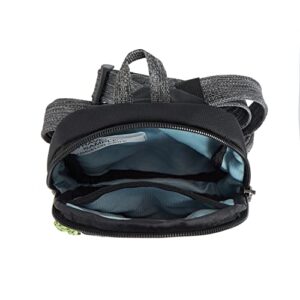 Travelon Greenlander Sustainable Anti-Theft Compact Sling, Jet Black, 5" W x 7.25" H x 1.75" D