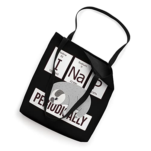 I Nap Periodically Funny Sloth Wild Animal Sleeping Science Tote Bag