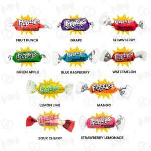 Tootsie Frooties Candy Bulk Taffy Assorted Bag (1.5 LBS) 10 Flavors Fruit Punch Grape Strawberry Green Apple Blue Raspberry Watermelon Strawberry Lemonade Lemon Lime Mango Sour Cherry | Snack Hotline