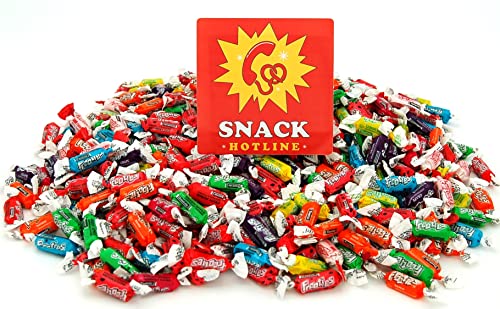 Tootsie Frooties Candy Bulk Taffy Assorted Bag (1.5 LBS) 10 Flavors Fruit Punch Grape Strawberry Green Apple Blue Raspberry Watermelon Strawberry Lemonade Lemon Lime Mango Sour Cherry | Snack Hotline