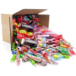 Candy Assortment Box 5 Pounds Tootsie Rolls, JOLLY RANCHER, DOTS, TWIZZLERS, Smarties, Blow Pops Lollipops, Lemonheads, Variety Pack