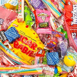 Candy Assortment Box 5 Pounds Tootsie Rolls, JOLLY RANCHER, DOTS, TWIZZLERS, Smarties, Blow Pops Lollipops, Lemonheads, Variety Pack