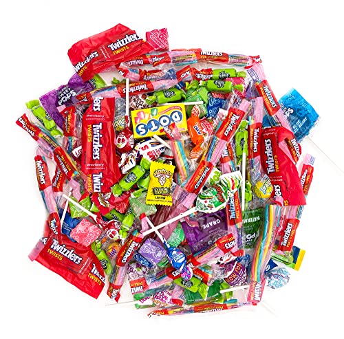 Candy Assortment Box 5 Pounds Tootsie Rolls, JOLLY RANCHER, DOTS, TWIZZLERS, Smarties, Blow Pops Lollipops, Lemonheads, Variety Pack