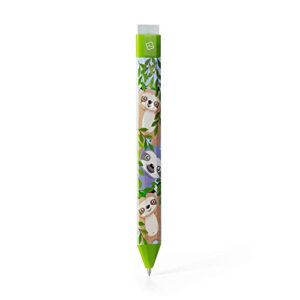 Pen Bookmark | Erasable Ballpoint Gel Pen and Bookmark 3-in-1 | Ink Novelty Pen with Eraser | Page Marker | Book Marker | Page Holder Clip | Stationery Gift Idea for Reader and Writer (Sloth)