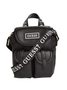 guess women’s rainbow logo backpack style crossbody mini bag handbag