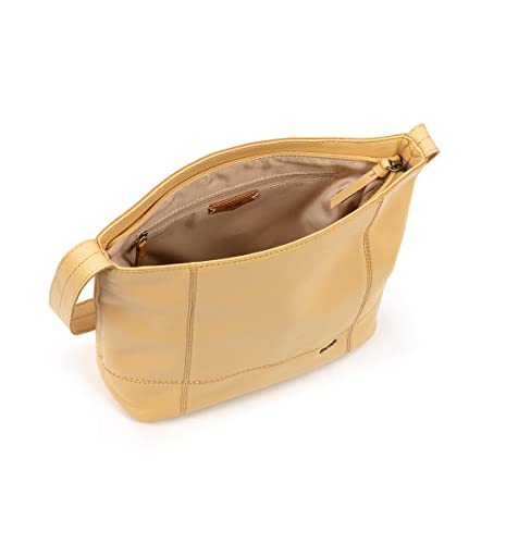 The Sak De Young Hobo Bag in Leather, Buttercup