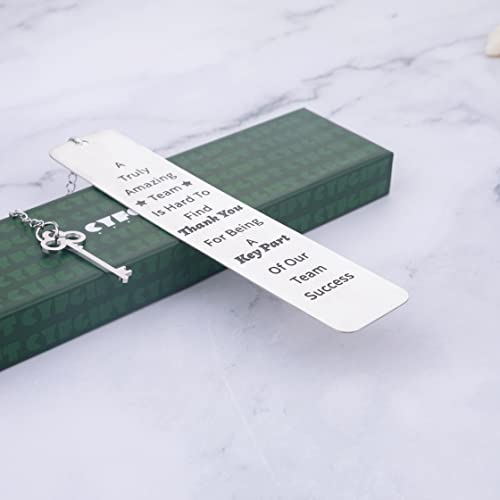 Coworker Thank You Gifts Bookmark for Women Men Office, Inspirational Employee Appreciation Gifts Bulk for Teacher Nurse Team from Boss, Mentor Birthday Leader Going Away Leaving Gifts for Retirement