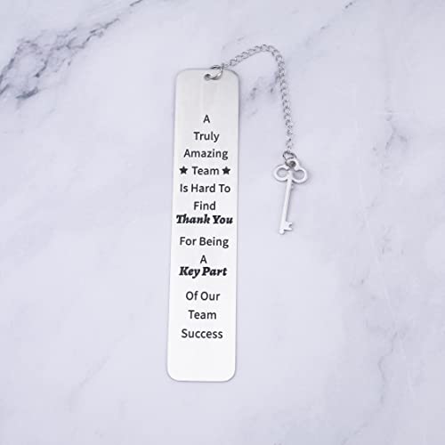 Coworker Thank You Gifts Bookmark for Women Men Office, Inspirational Employee Appreciation Gifts Bulk for Teacher Nurse Team from Boss, Mentor Birthday Leader Going Away Leaving Gifts for Retirement