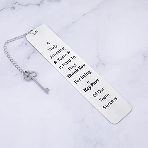 Coworker Thank You Gifts Bookmark for Women Men Office, Inspirational Employee Appreciation Gifts Bulk for Teacher Nurse Team from Boss, Mentor Birthday Leader Going Away Leaving Gifts for Retirement