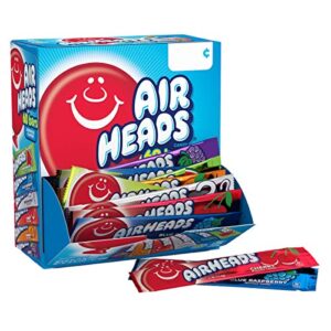 airheads candy bars, variety bulk box, chewy full size fruit taffy, gifts, holiday, parties, concessions, pantry, non melting, party, 60 individually wrapped full size bars