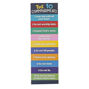 Salt & Light, Ten Commandments Bookmarks, 2 x 6 inches, 25 Bookmarks