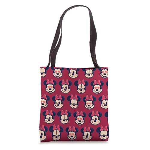 Disney Minnie Mouse Emoticon Expressions Pink Tote Bag