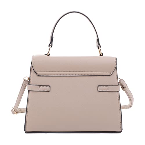 SUGU Women Classic Saffiano Top Handle Satchel Bag |TP