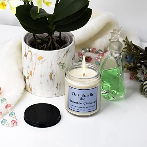 GADENM Lavender Scented Candles, Timothee Chalamet Merch, This Smells Like Timothee Chalamet Candle, Funny Gifts for Christmas, Birthday