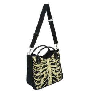 goth purse aesthetic tote bag grunge bag fairy grunge clothes y2k fashion goth clothing (black)