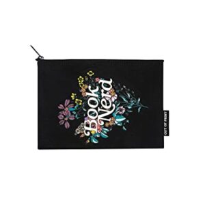 Out of Print Book Nerd Floral Pouch