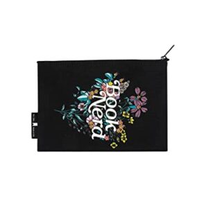 Out of Print Book Nerd Floral Pouch