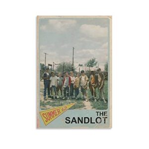 the sandlot poster classic movie vintage poster for room aesthetic canvas art print modern family bedroom decor posters 12x18inch