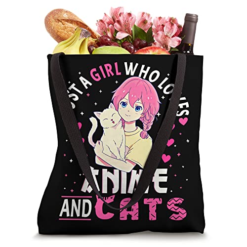 Just A Girl Who Loves Anime And Cats. Anime Stuff Anime Cat Tote Bag