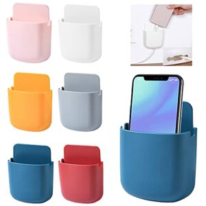 yydsbba wall-mounted storage box multi-function mobile phone charging storage box small,adhesive remote control holders