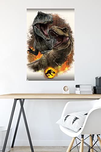 Trends International Jurassic World: Dominion - Giga Vs T. Rex Wall Poster