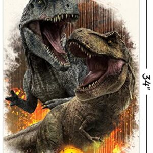 Trends International Jurassic World: Dominion - Giga Vs T. Rex Wall Poster