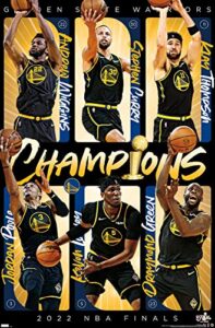 trends international nba golden state warriors – 2022 commemorative nba finals champions wall poster