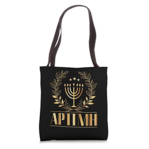 Hebrew Israelite Clothing for Women APTTMH Yah Menorah Torah Tote Bag