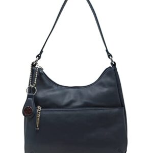 Giani Bernini Nappa Leather Hobo Bag (Navy)