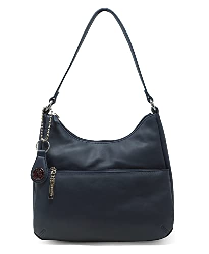 Giani Bernini Nappa Leather Hobo Bag (Navy)