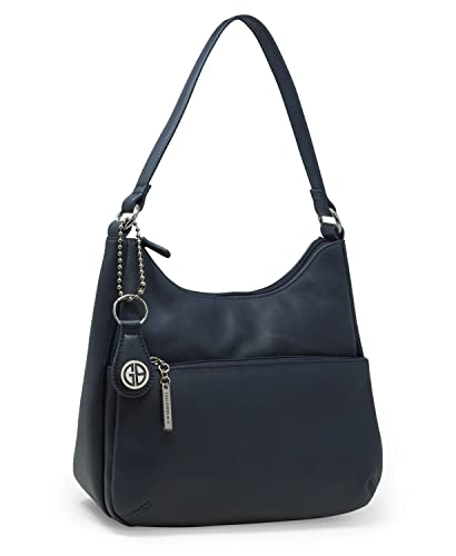 Giani Bernini Nappa Leather Hobo Bag (Navy)