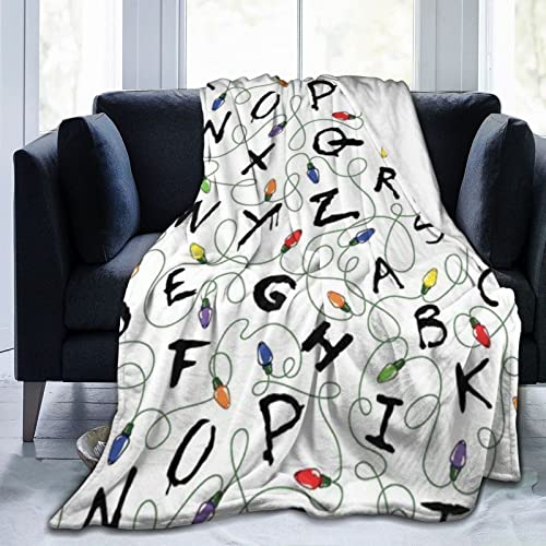 Throw Blanket, Luxury Cozy Fleece Blanket, Warm Super Soft Comfort Caring 40" x 50", White