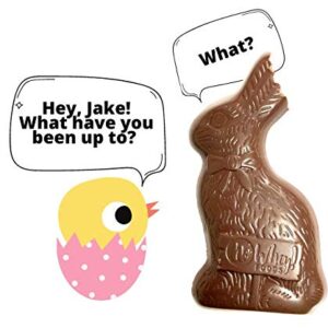 Vegan, Gluten Free Jake The Milkless Chocolate Easter Bunny | Allergy Friendly | Dairy Free, Nut Free, Peanut Free, Soy Free, Gluten Free | No Whey Foods