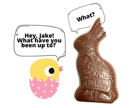 Vegan, Gluten Free Jake The Milkless Chocolate Easter Bunny | Allergy Friendly | Dairy Free, Nut Free, Peanut Free, Soy Free, Gluten Free | No Whey Foods