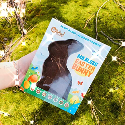 Vegan, Gluten Free Jake The Milkless Chocolate Easter Bunny | Allergy Friendly | Dairy Free, Nut Free, Peanut Free, Soy Free, Gluten Free | No Whey Foods