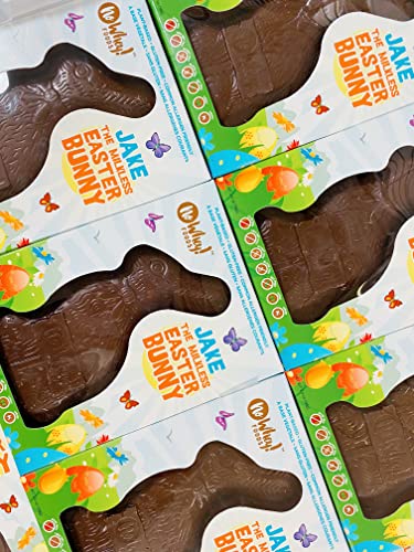 Vegan, Gluten Free Jake The Milkless Chocolate Easter Bunny | Allergy Friendly | Dairy Free, Nut Free, Peanut Free, Soy Free, Gluten Free | No Whey Foods