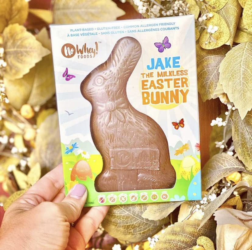 Vegan, Gluten Free Jake The Milkless Chocolate Easter Bunny | Allergy Friendly | Dairy Free, Nut Free, Peanut Free, Soy Free, Gluten Free | No Whey Foods