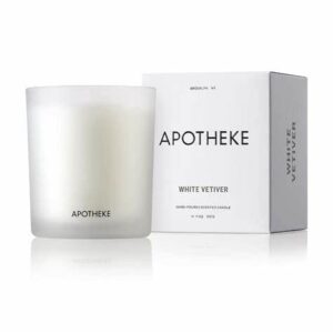 apotheke white vetiver signature candle, 1 ea