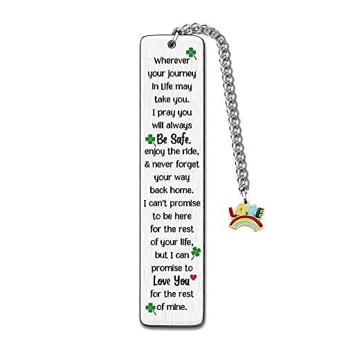 Bookmarks Inspirational Graduation Gift Bookmark Best Wishes Go to University Son Daughter Birthday Present Be Safe Enjoy The Ride Christmas Sister Brother Cousin Come-of-Age Encouragement Keepsakes