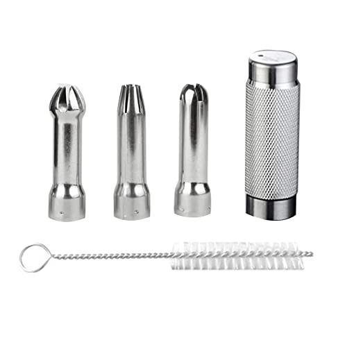 Whipped Cream Dispenser Set of 5,Replacement Parts Kit with 3 Decoration Tips,Compatible with Most Whipped Cream Dispensers