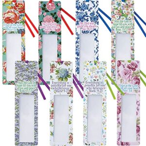 inspirational bookmark w/magnifier set of 8