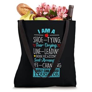 Life Changing Early Childhood Educator Preschool Teacher Tote Bag