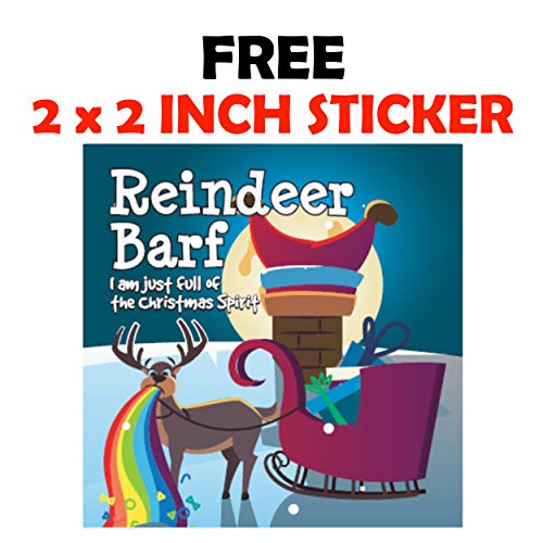 Reindeer Barf Rainbow Lace Licorice Funny Unique Christmas Stocking Stuffer Gag Birthday Girl, Boy and Teens Candy Gift