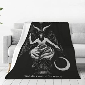 satanic demon devil ritual pagan baphomet full fleece throw cloak wearable blanket flannel fluffy comforter quilt nursery bedroom bedding king size plush soft cozy air conditioner blanket