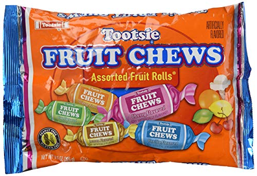 Tootsie Fruit Rolls, Assorted Fruity Flavored, 0.81 lb - PACK OF 2