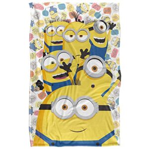 Minions Blanket, 36"x58" Waving Silky Touch Super Soft Throw Blanket