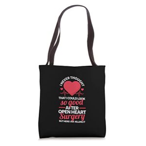 after open heart surgery open heart surgery tote bag