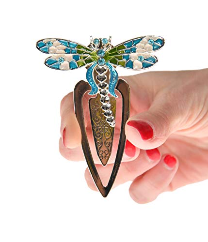 HOME-X Art Deco Dragonfly Colorful Bookmark, Tea Party Favor, Teacher Gift